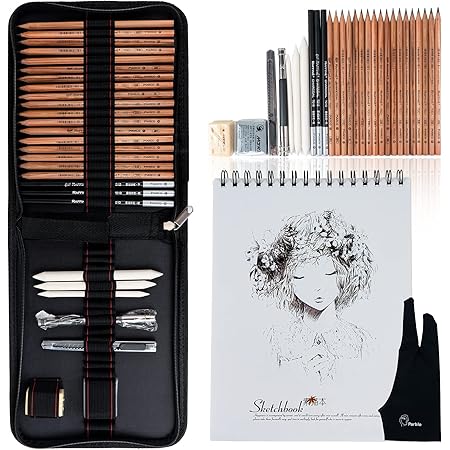 Amazon.com : Sketching Pencil Set, Drawing Pencils and Sketch Kit,30 ...