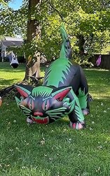 Amazon.com: GOOSH 7 FT Halloween Inflatables Cat Outdoor Decorations ...