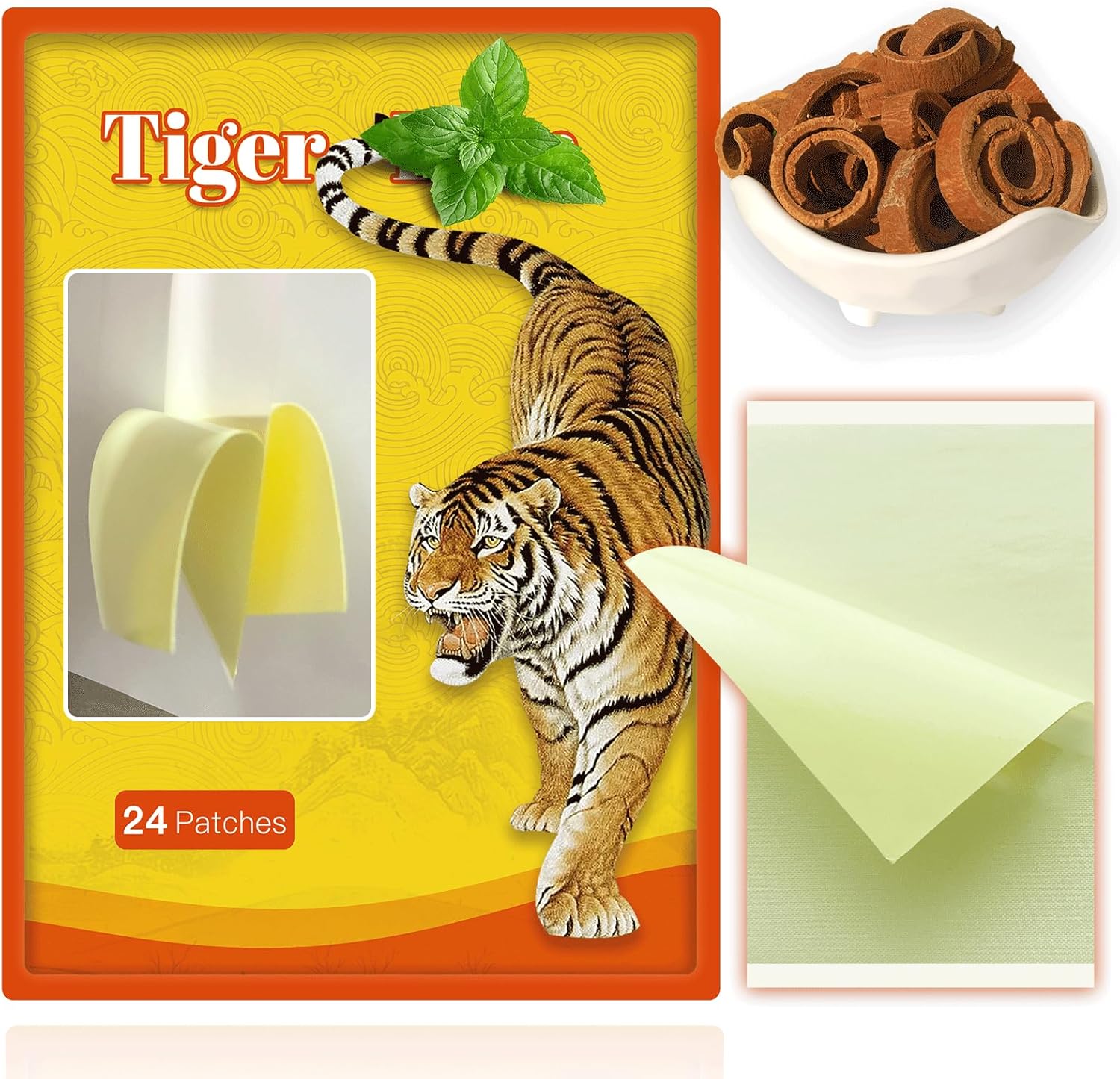 Amazon.com: BXQJRJ 48Pcs/Box Tiger Patches/Patch Double Sided Back ...