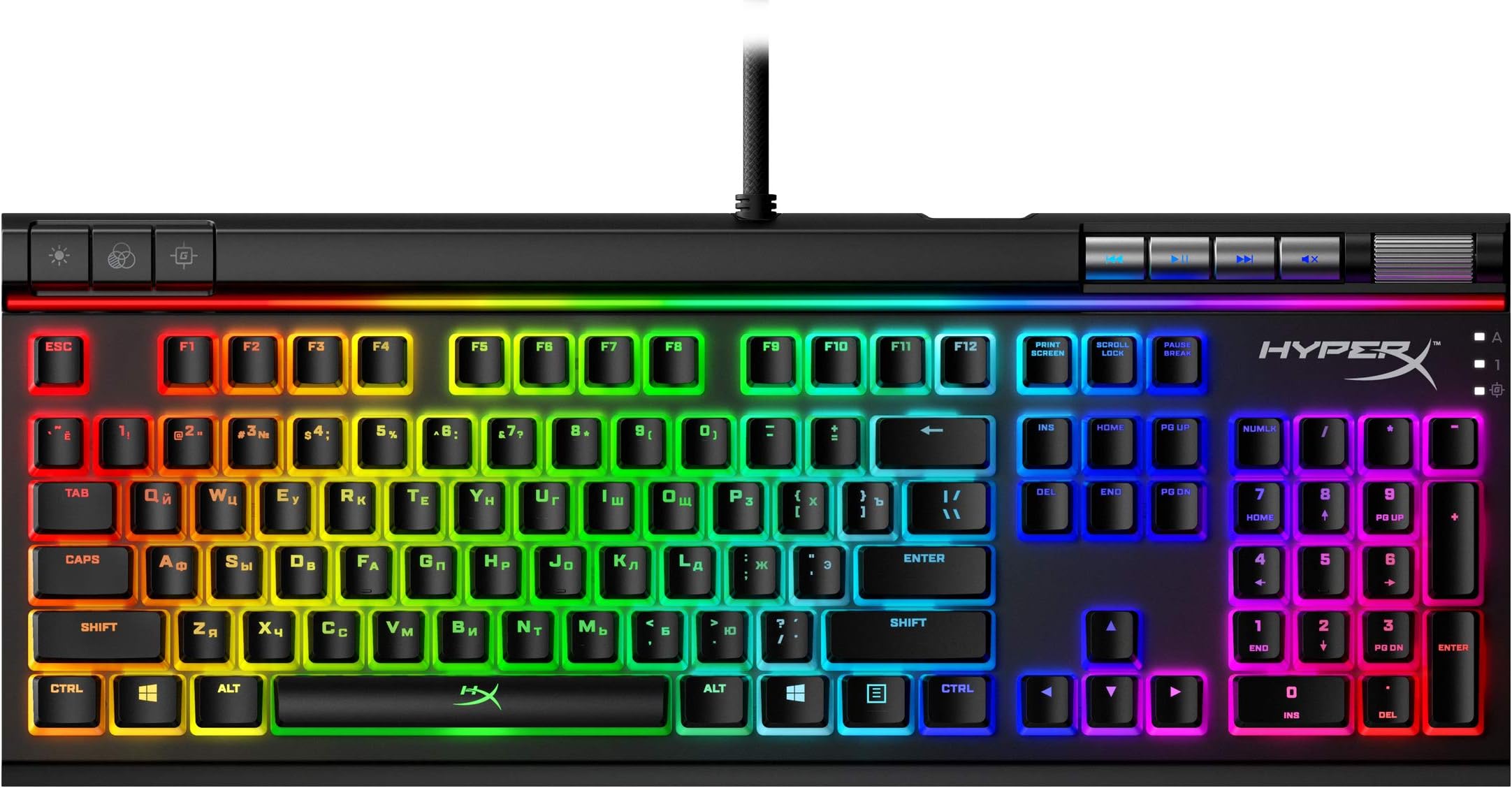 HyperX HKBE2X-1X-LA/G Alloy Elite 2 RGB, Teclado Mecánico Gaming ...