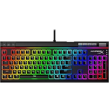 HyperX HKBE2X-1X-LA/G Alloy Elite 2 RGB, Teclado Mecánico Gaming Español LATAM, Rojo Swihes ...