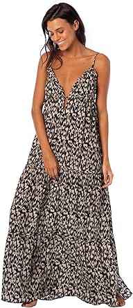 Maaji Vestido Largo con Piel de Camuflaje VestidoMujer : Amazon.com.mx ...