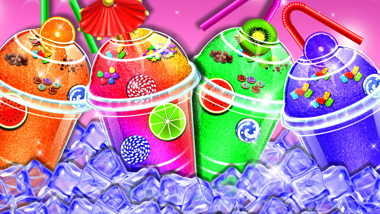 Frozen Rainbow Slushy Shop Ice Slush Maker Game - Slushy Glass ...