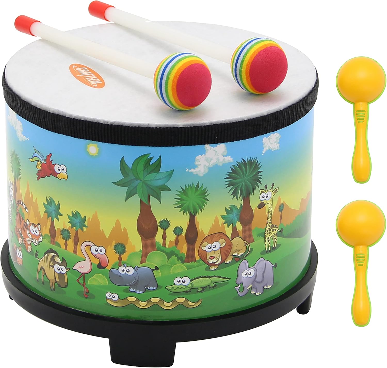 Amazon.com: Crafteem Floor Tom Drum for Kids 8-inch Percussion ...