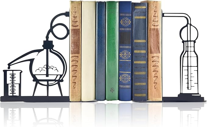 Amazon.com: Experiment Chemistry Metal Bookends for Bookshelf Study ...