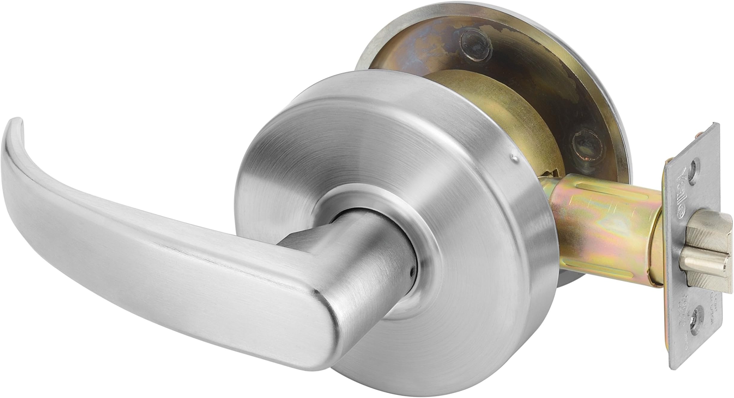 Yale MO4628 LKST 497 Door Lever Lockset, Cylinder Lock, Communicating ...