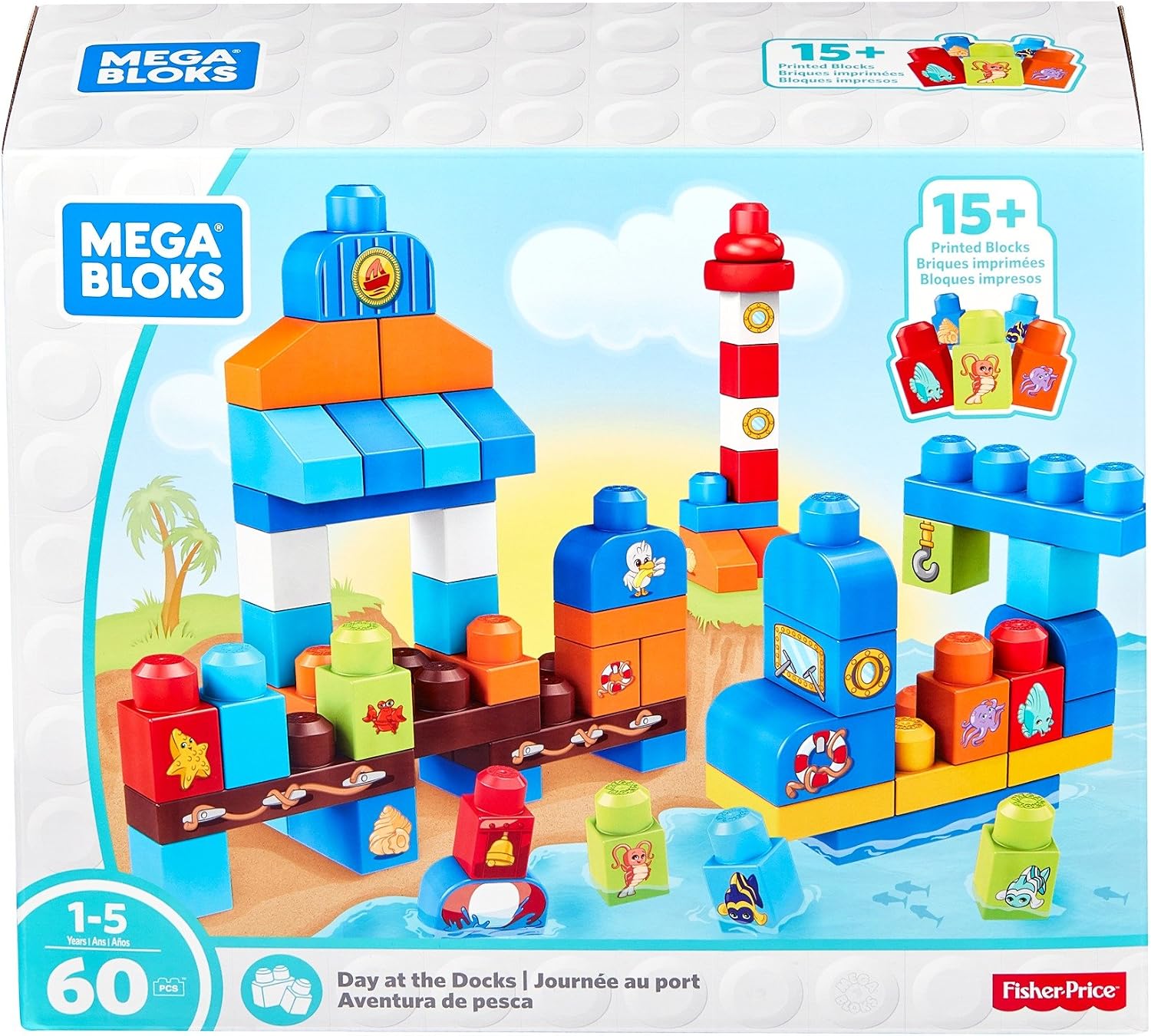 Mega Bloks FMC05 Fishing Boat Building Set, Building Sets - Amazon Canada