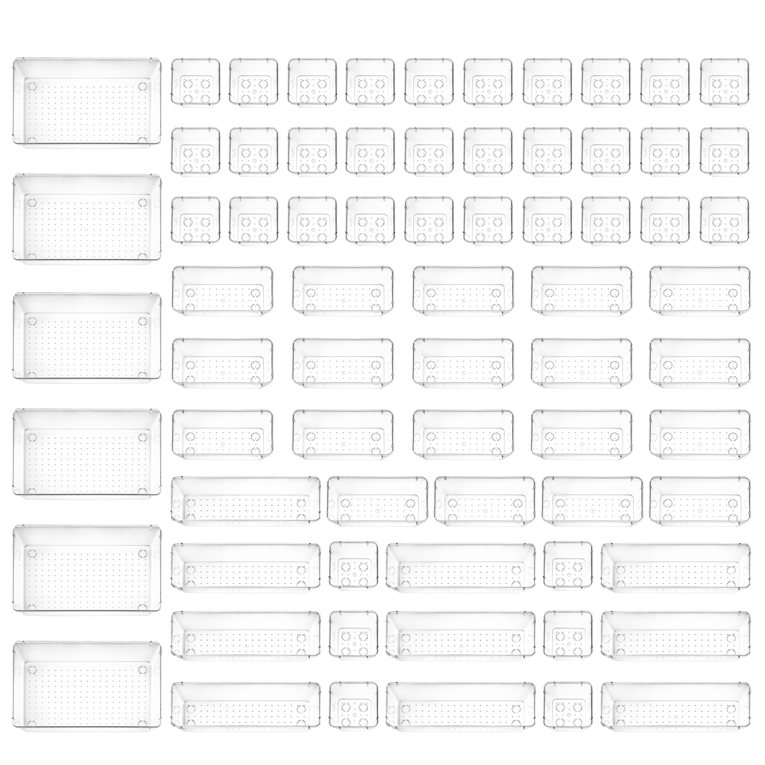 Amazon.com: Emporio Kitchen Drawer Organizer Set - Includes 6-piece 9x6 ...