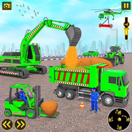 City Construction Simulator Crane Games - Snow Excavator Games - Road ...