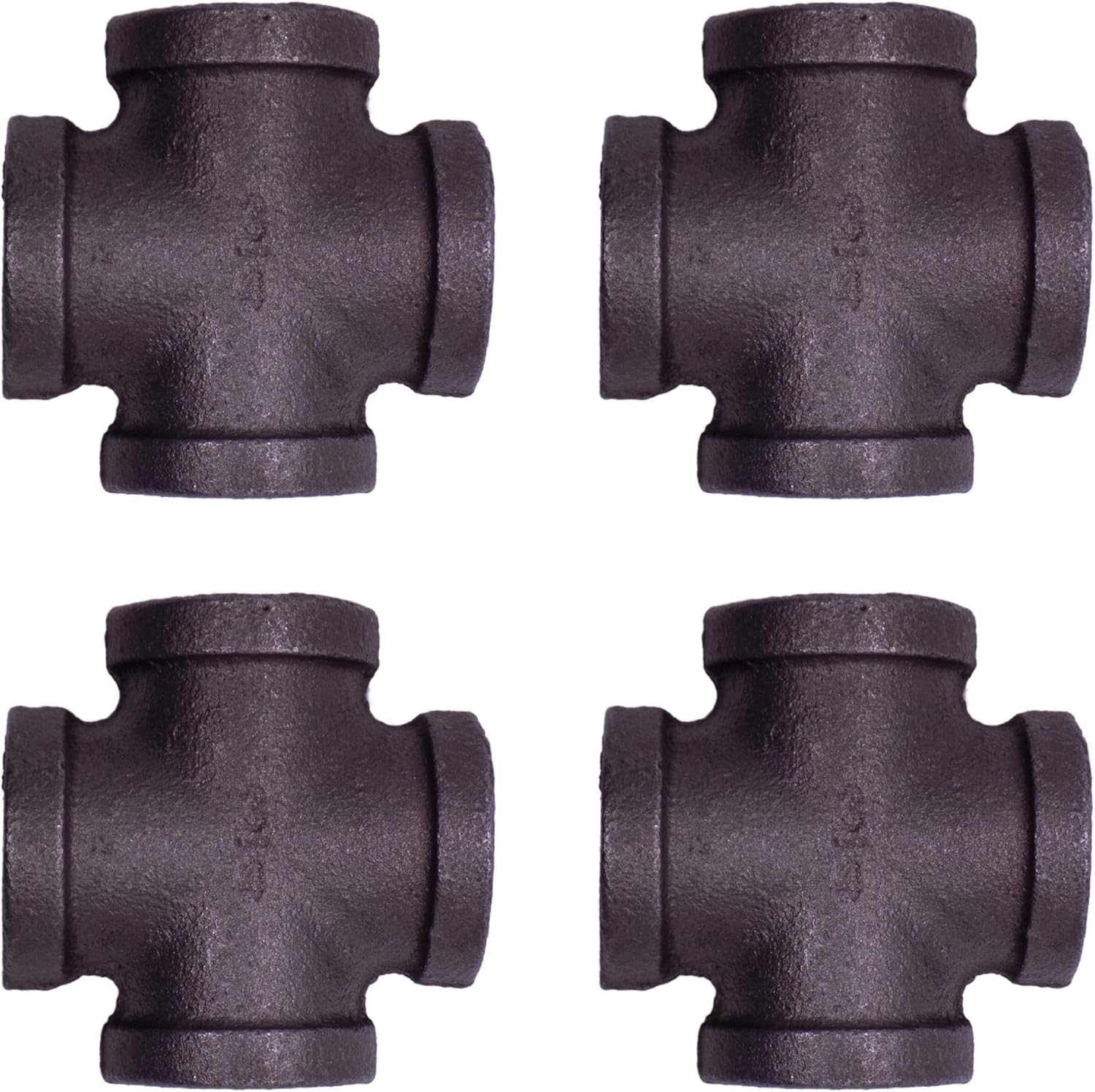 Amazon.com: Prim Pipeworks: 3/4“ Cross, Malleable Iron Pipe Fitting for ...