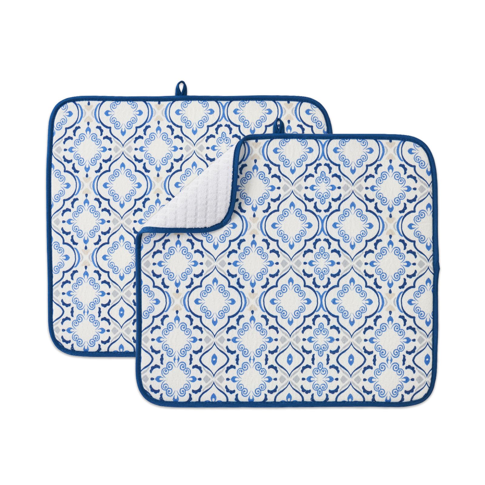 Amazon.com: FRESHMINT Printed Dish Drying Mats for Kitchen Counter 2 ...