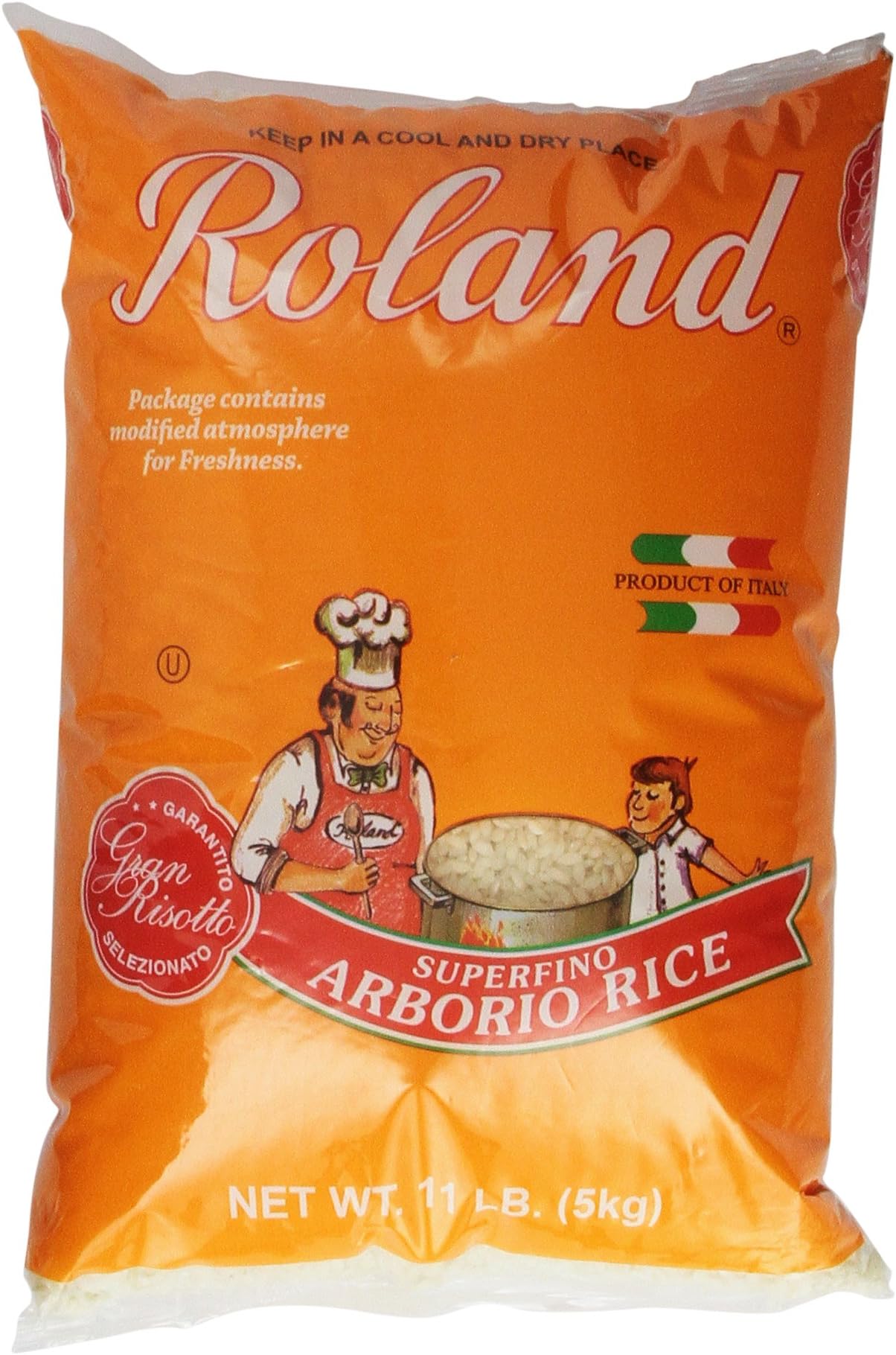 Amazon.com : Roland Foods Arborio Rice, Superfino, 11 Lbs : Arborio ...