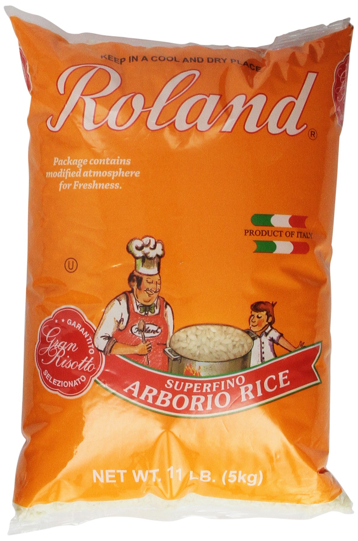 Amazon.com : Roland Foods Arborio Rice, Superfino, 11 Lbs : Arborio ...