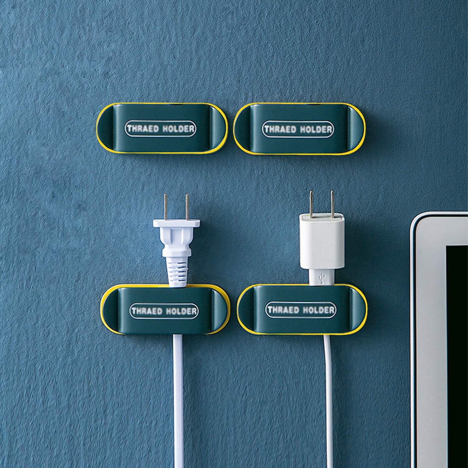 Amazon.com: 5 Packs Cable Clips X 2 Pack Self Adhesive Power Strip ...