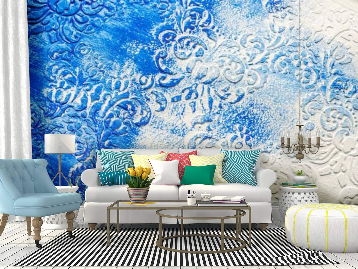 Unfinished Painted Wall