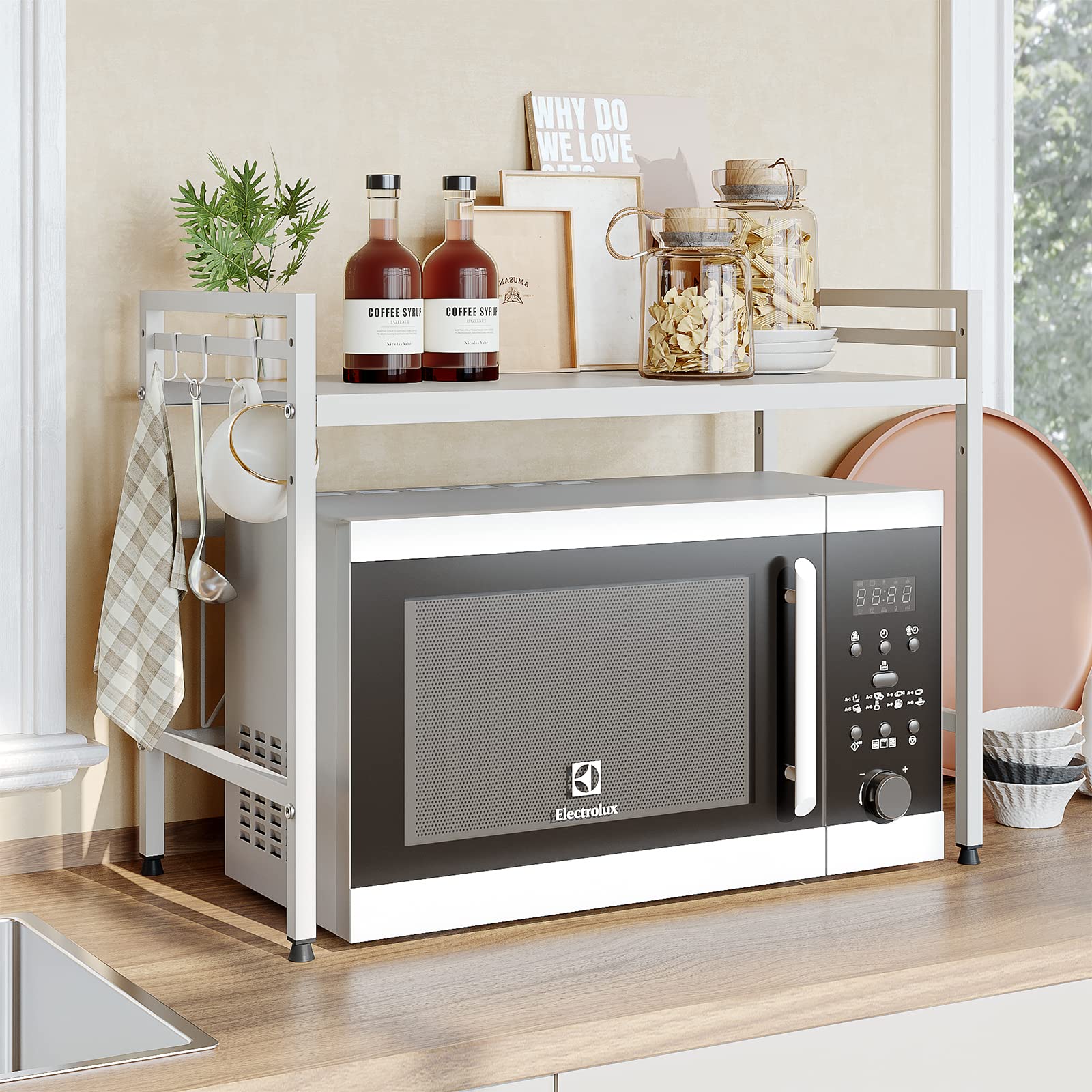 Snapklik.com : NETEL 2-Tier Expendable Microwave Oven Rack, Adjustable ...