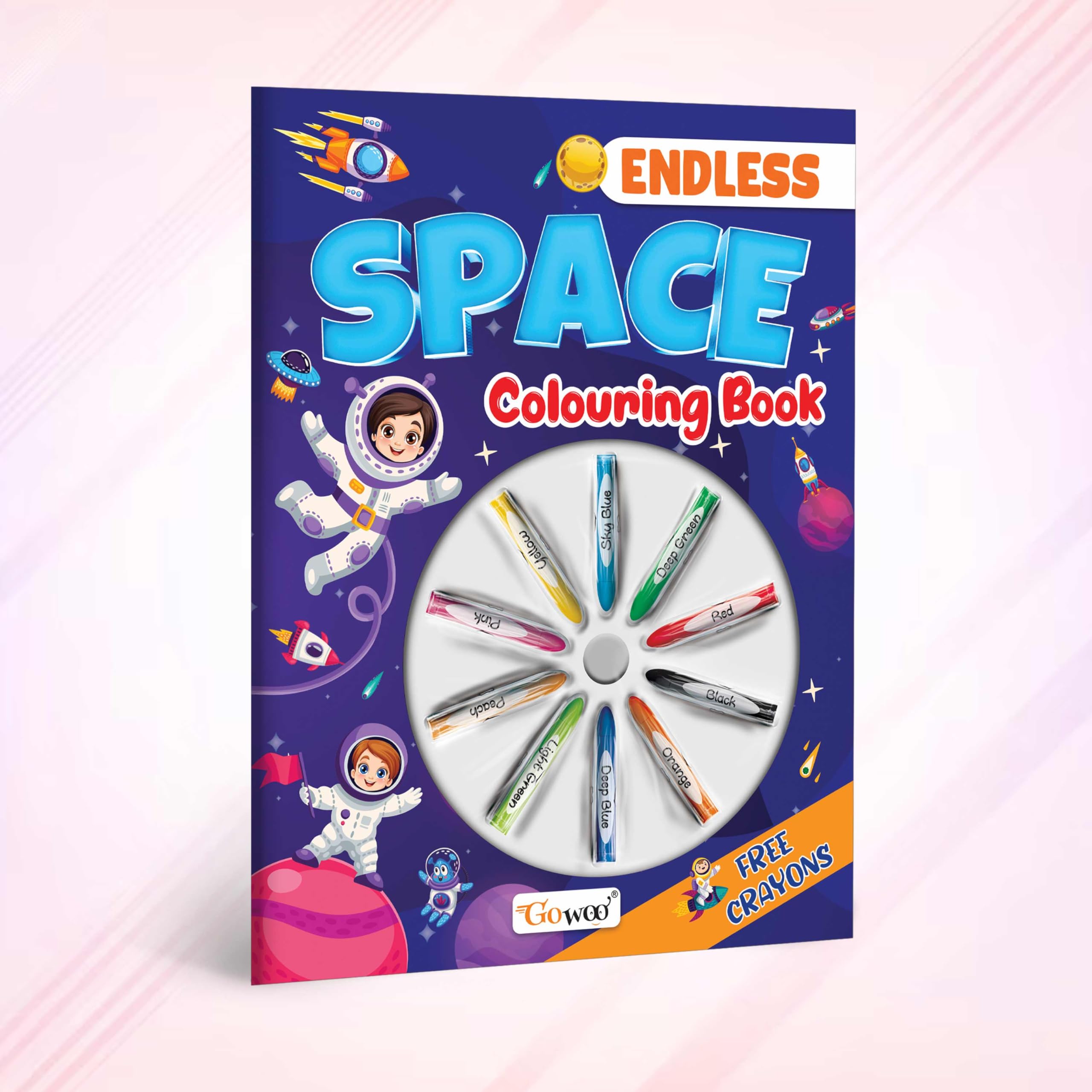 Buy Endless Space Colouring Book With Crayons |The Galactic Coloring ...