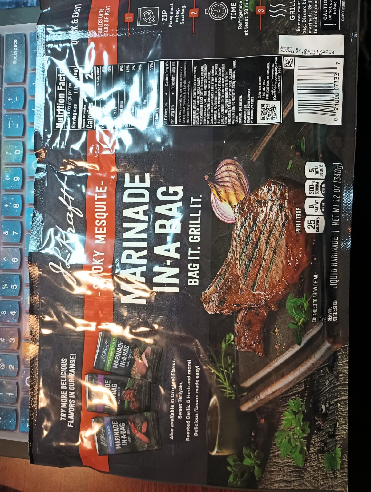 Amazon.com: J.L. Kraft Marinade-In-A-Bag Smoky Mesquite Liquid Marinade ...