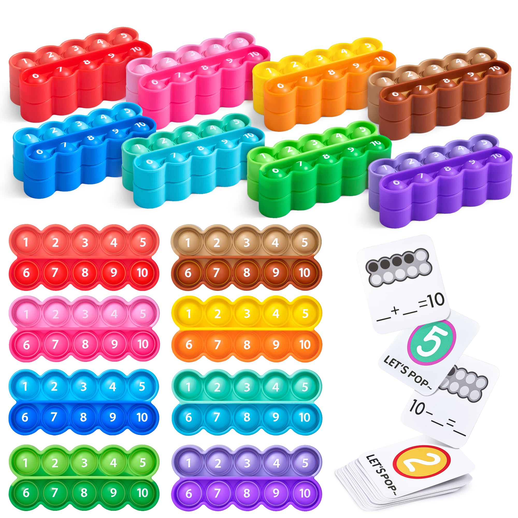 Snapklik.com : Joycat Ten-Frame Math Learning Tools For Elementary-24 ...