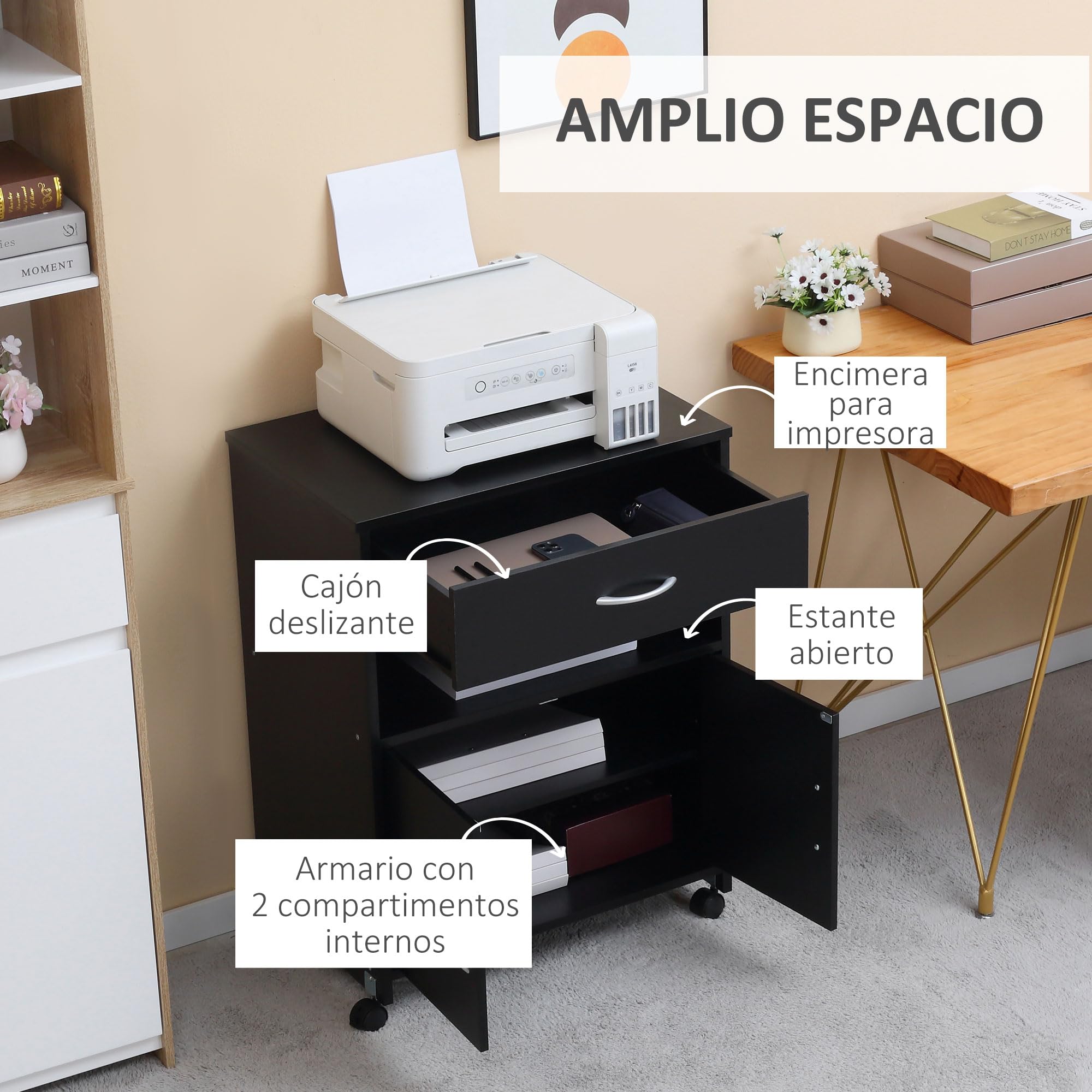 Printer Cabinet With Doors Woodbridge Oak Printer / Occasional Cabinet