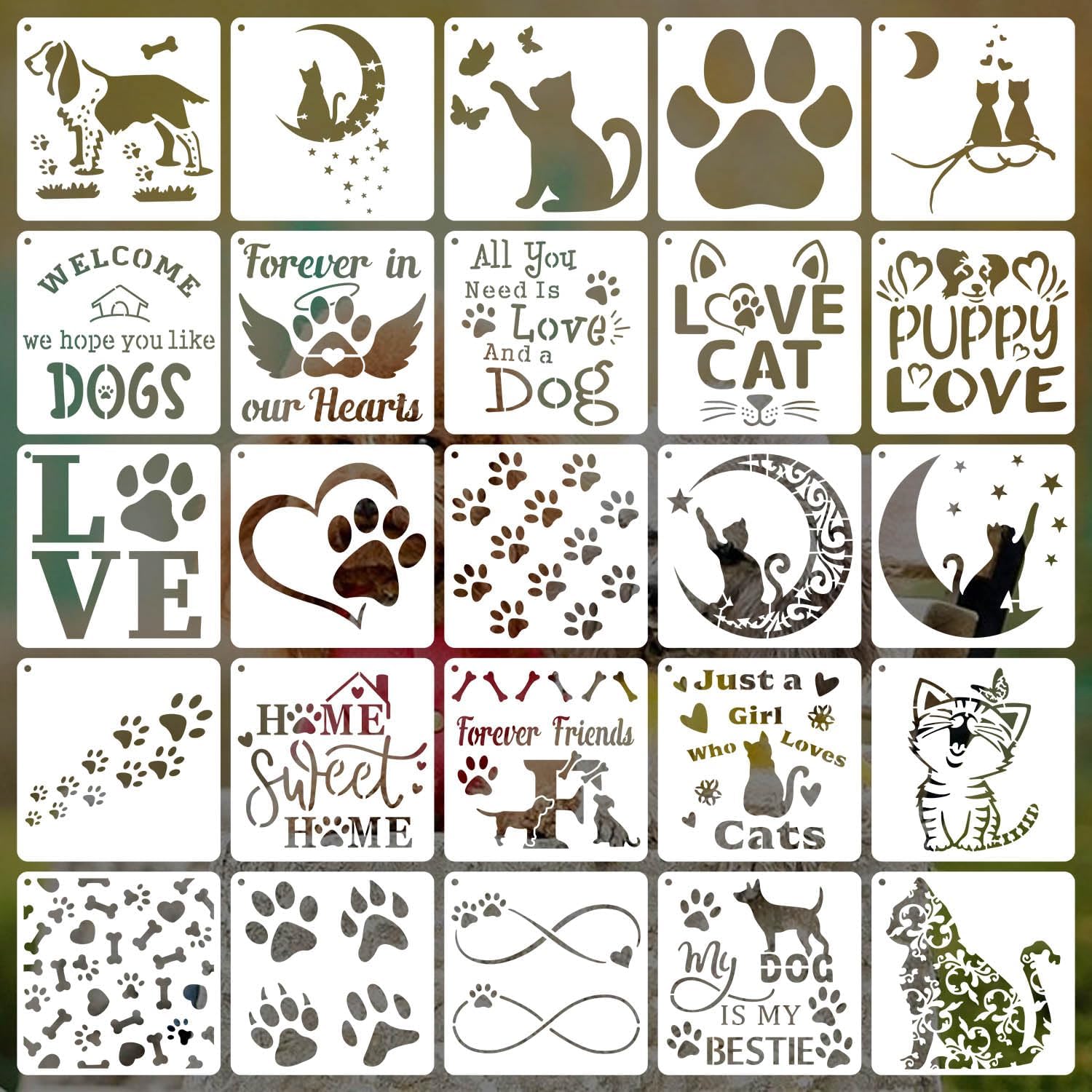 Amazon.com : Dog Bone Stencil - Dog Bone Stencil, Dog Bone, Dog Bones ...