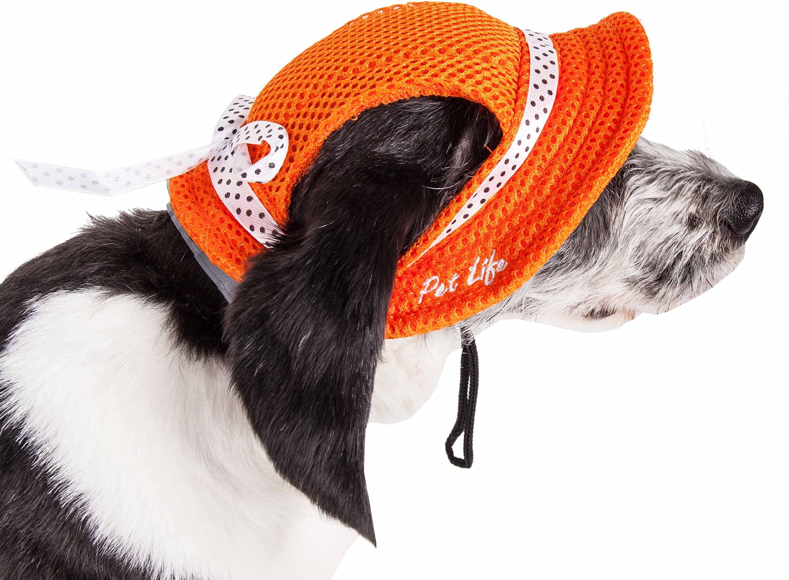 Amazon.com : Pet Life ® 'Sea Spot Sun' Mesh Dog Hat with UV Coverage ...