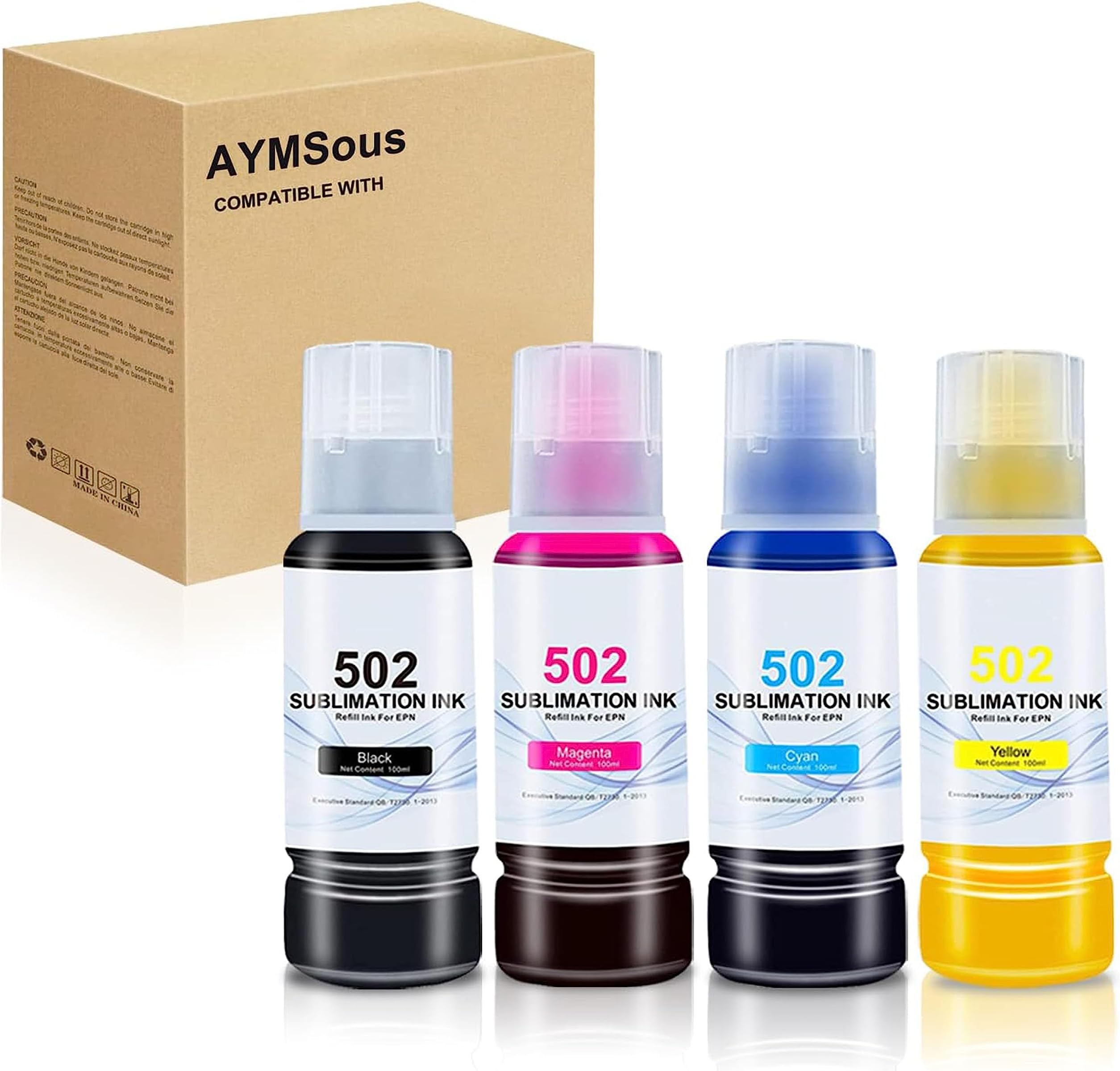 Amazon.com: AYMSous Sublimation Ink for Epson Ecotank Supertank Inkjet ...