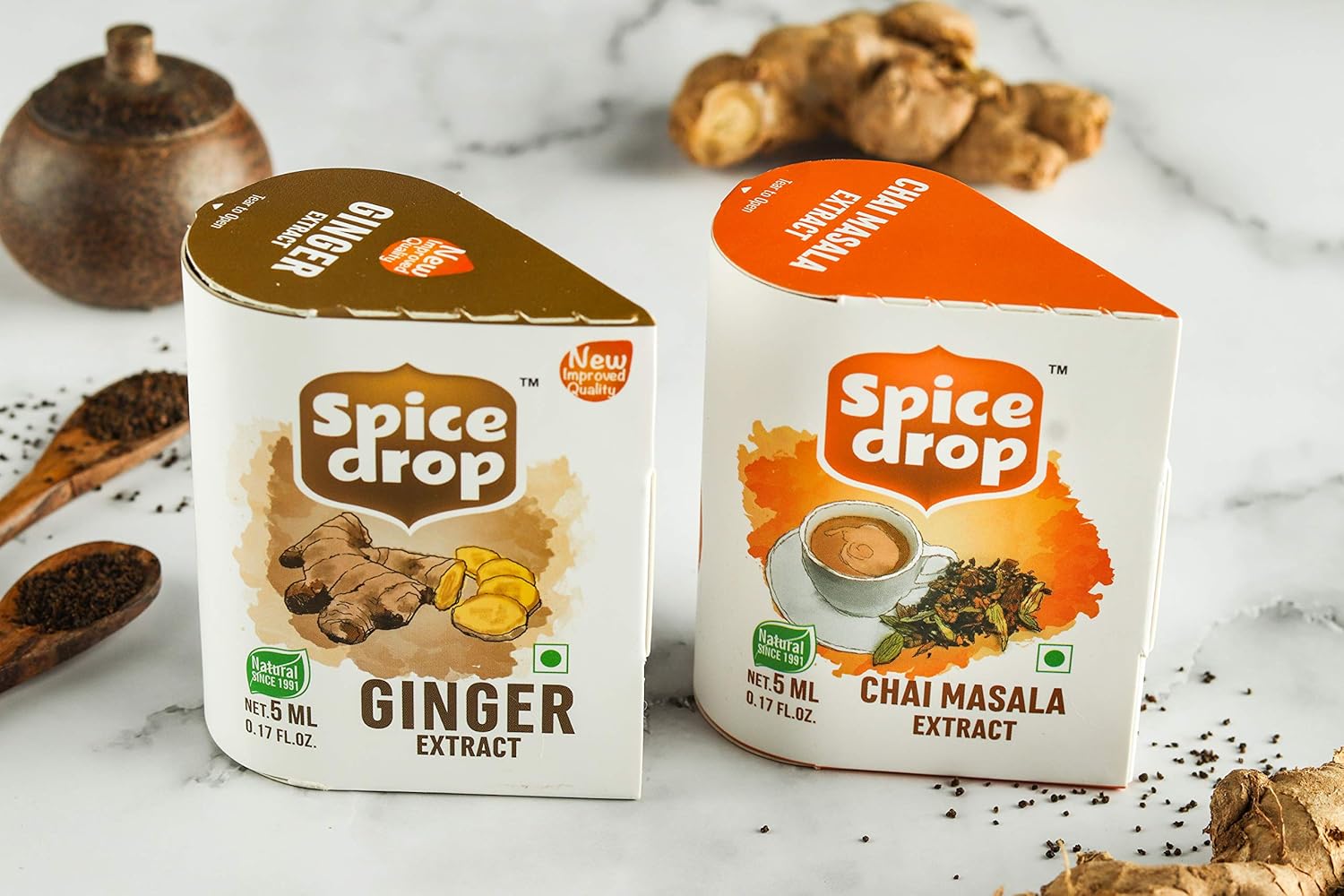 Amazon.com : Spice Drop Chai Masala Spicy Tea Combo | Natural Extract ...