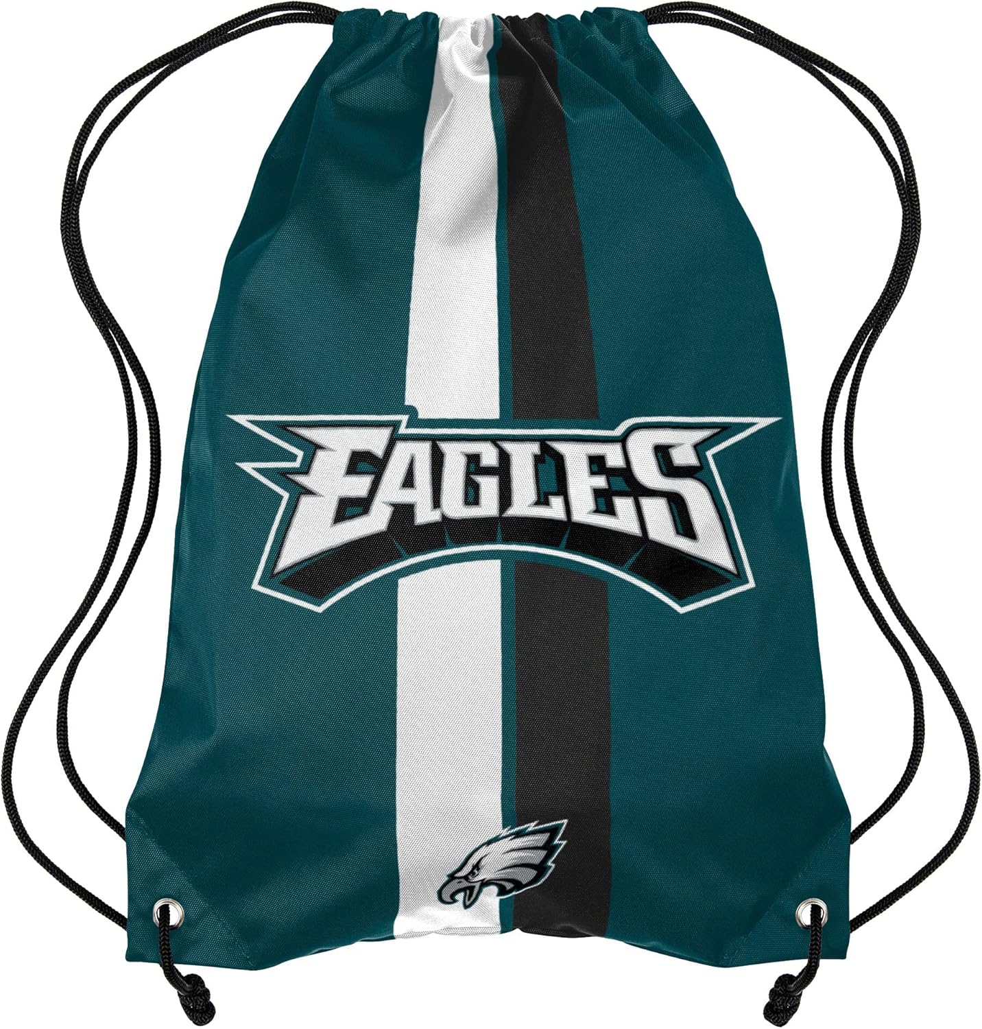 Amazon.com : FOCO Philadelphia Eagles NFL Team Stripe Wordmark Drawstring Backpack : Sports ...