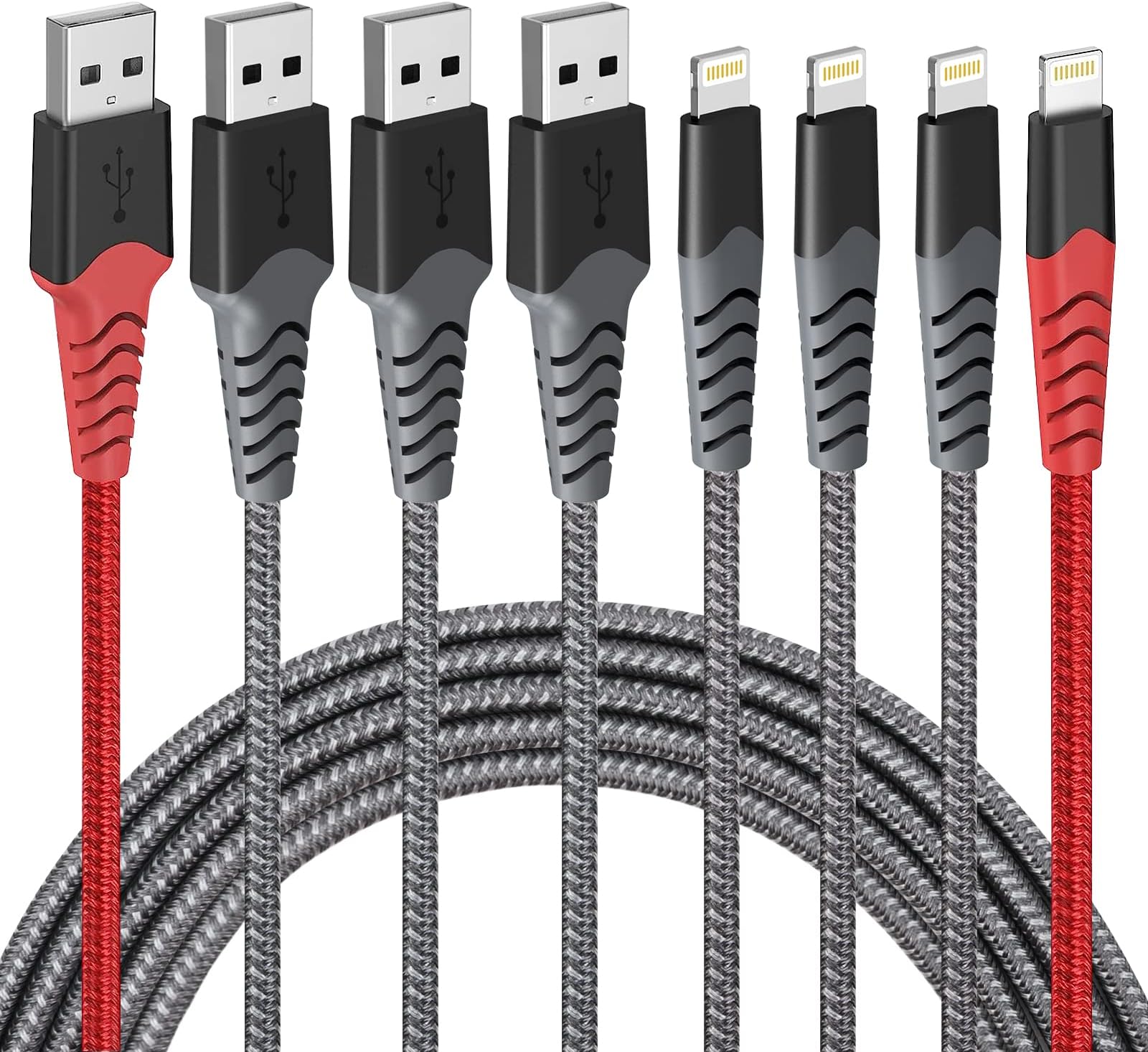 Arshcea 6 Pack iPhone Charger Cable 1M for Apple Charger, MFi Certified ...