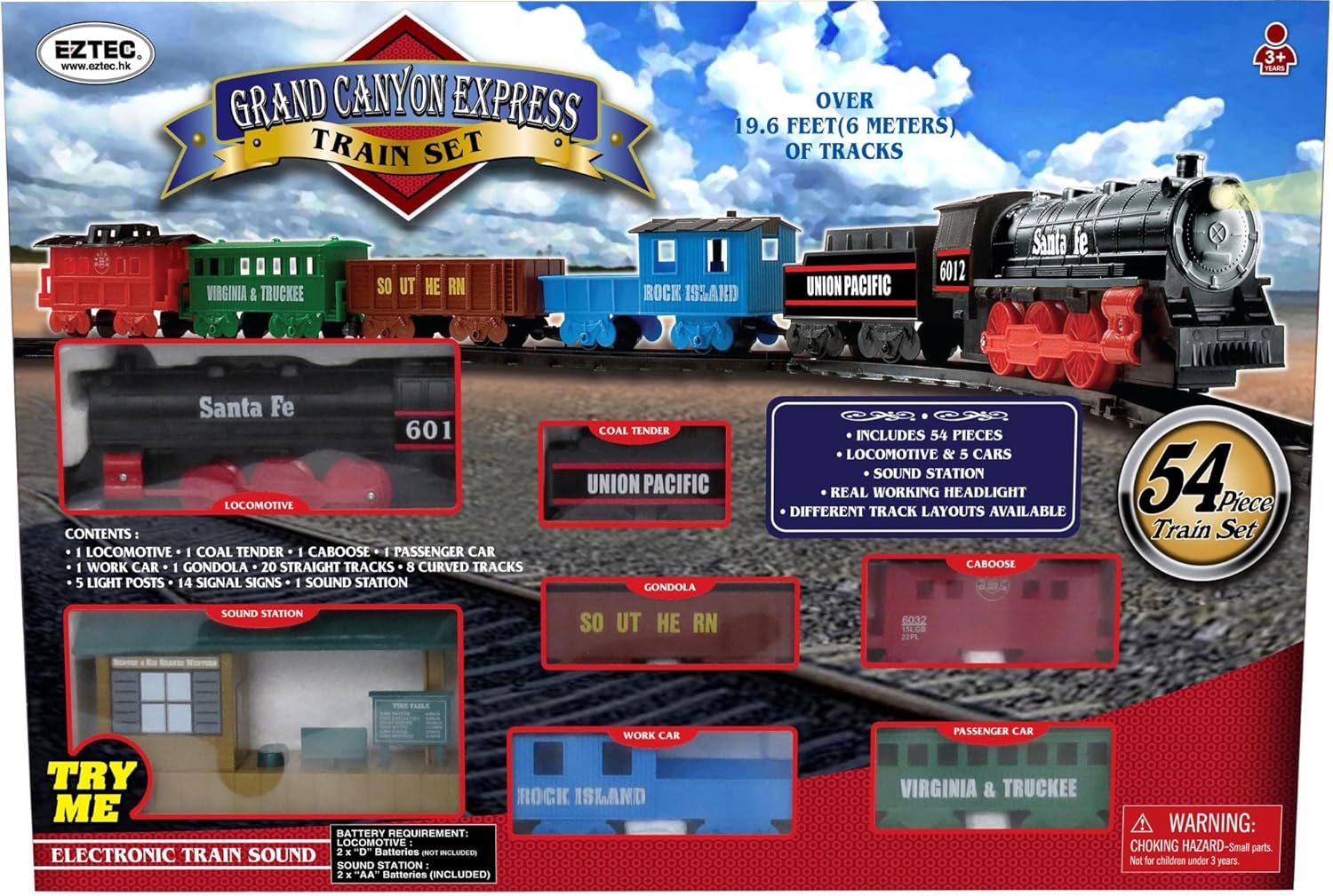 Eztec Grand Canyon Express Train Set 54 Pieces : Amazon.sg: Toys