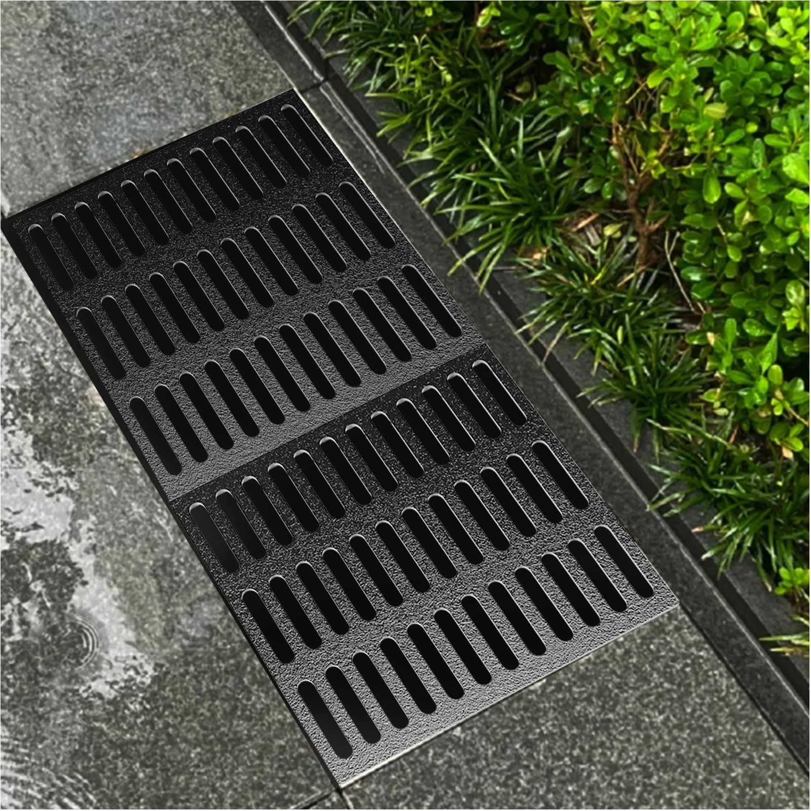 Cast Iron Drain Grate, 28 * 28in Heavy Duty Outdoor Drain Cover, B125 ...