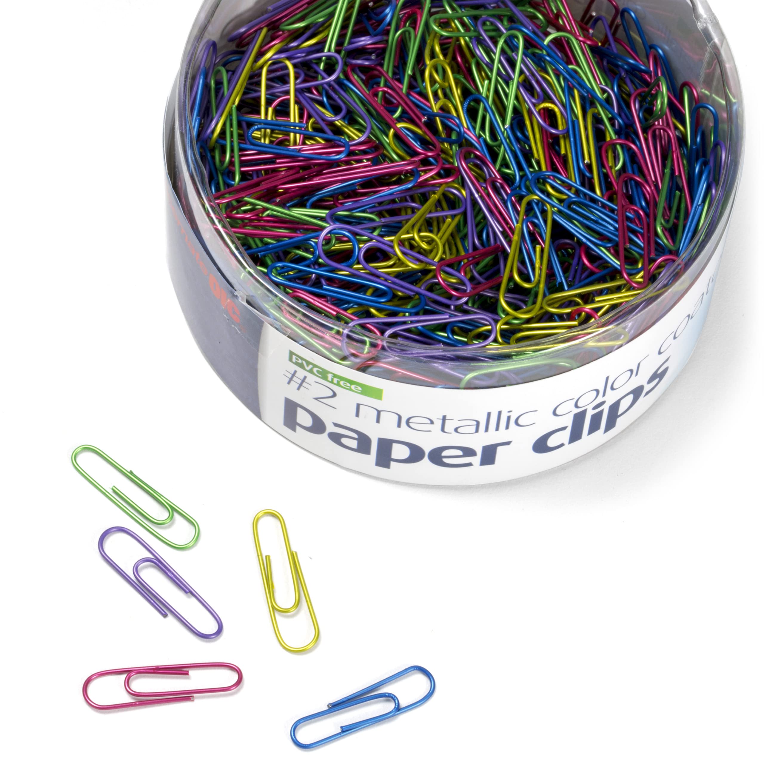 Snapklik.com : Officemate PVC-Free Assorted Color Coated Paper Clips ...