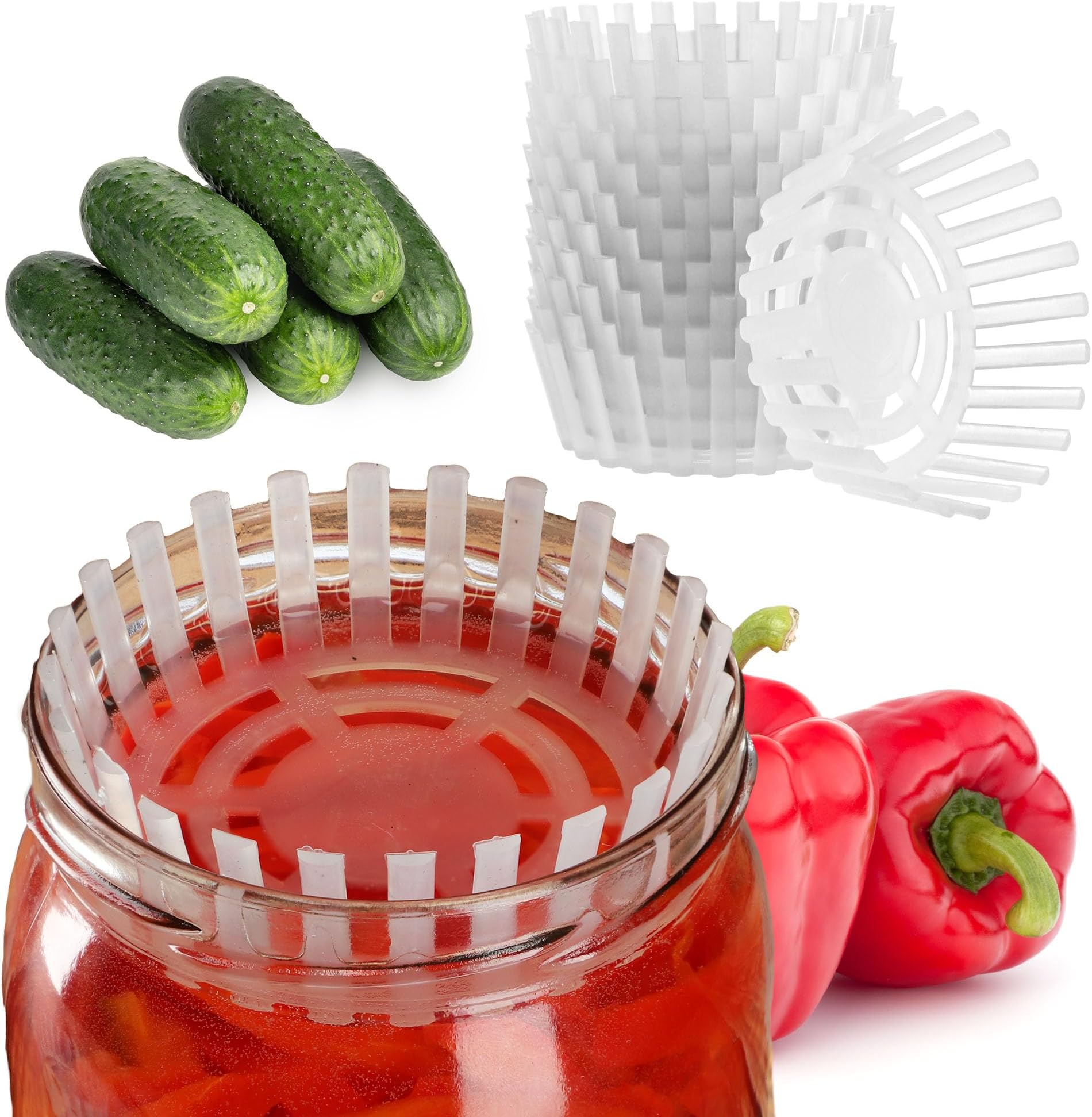 5 Stück Fermentation Deckel, Fermenting Jar Lid Silicone Fermentation ...