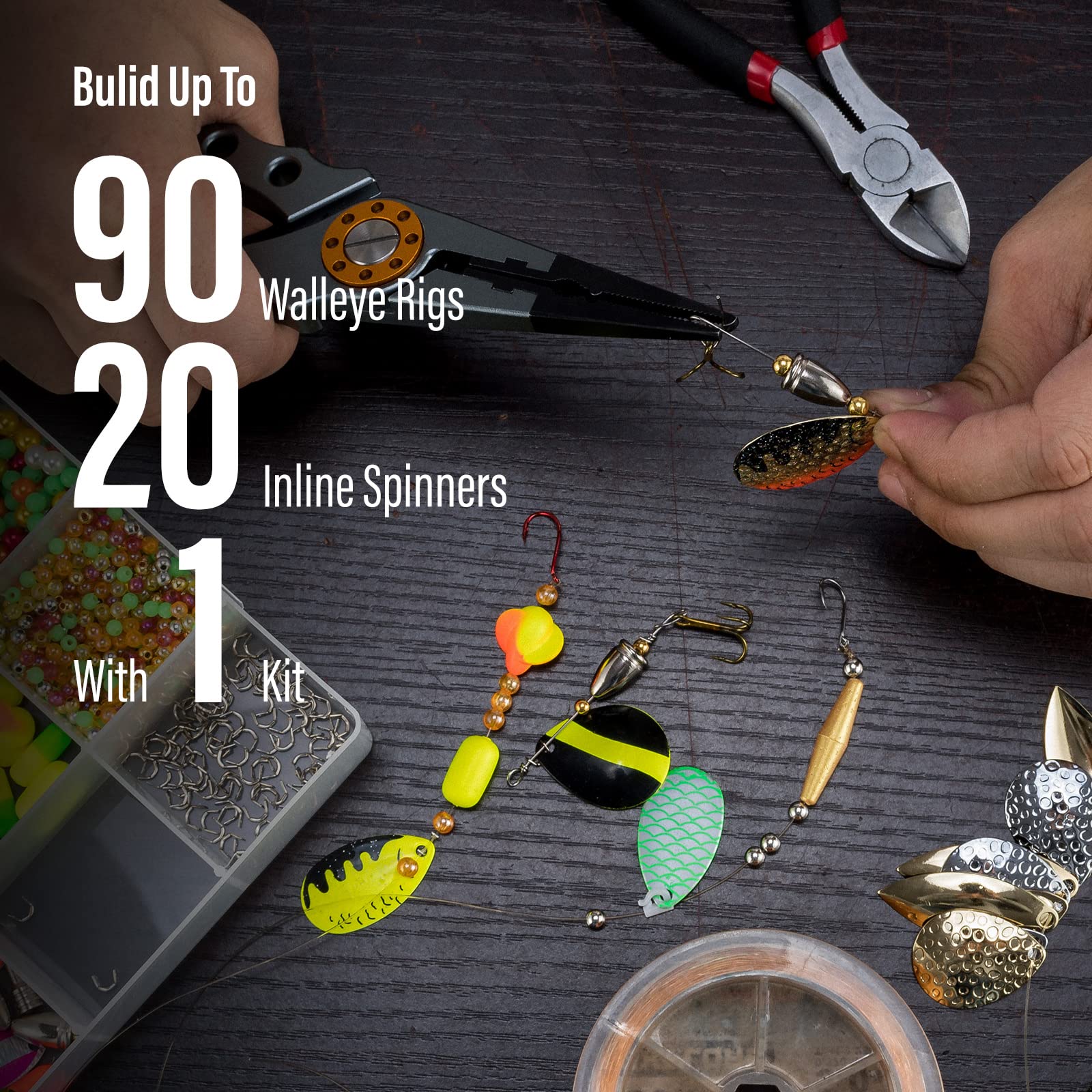 DIY Spinner Supplies Dr.Fish Lure Making Kit - Complete Fishing Spinner ...