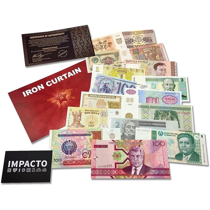 Buy World Paper Money: 16 Banknotes of The Iron Curtain, Soviet Union ...