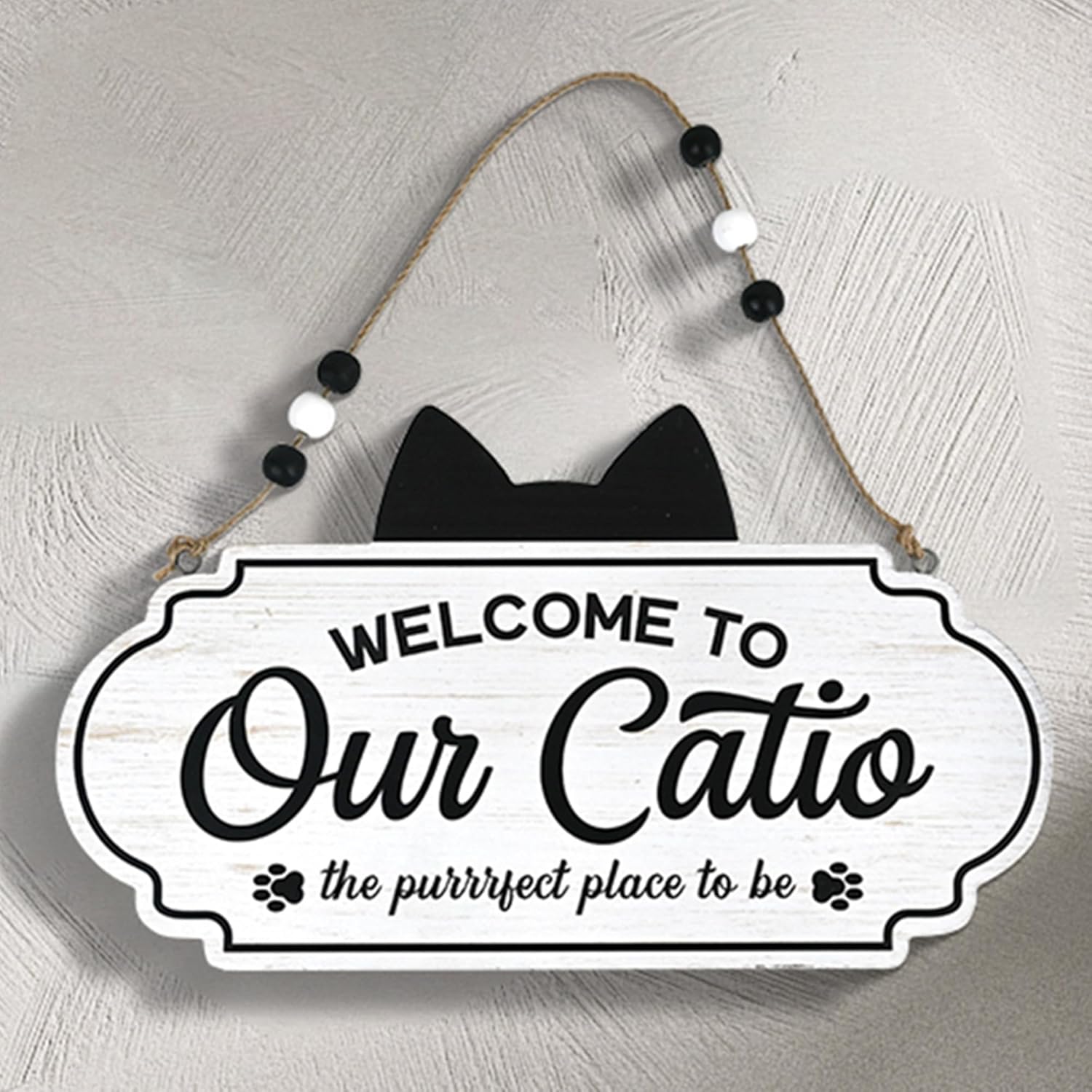 Amazon.com : All Chic Catio Accessories Cat Sign Welcome to Our Catio ...
