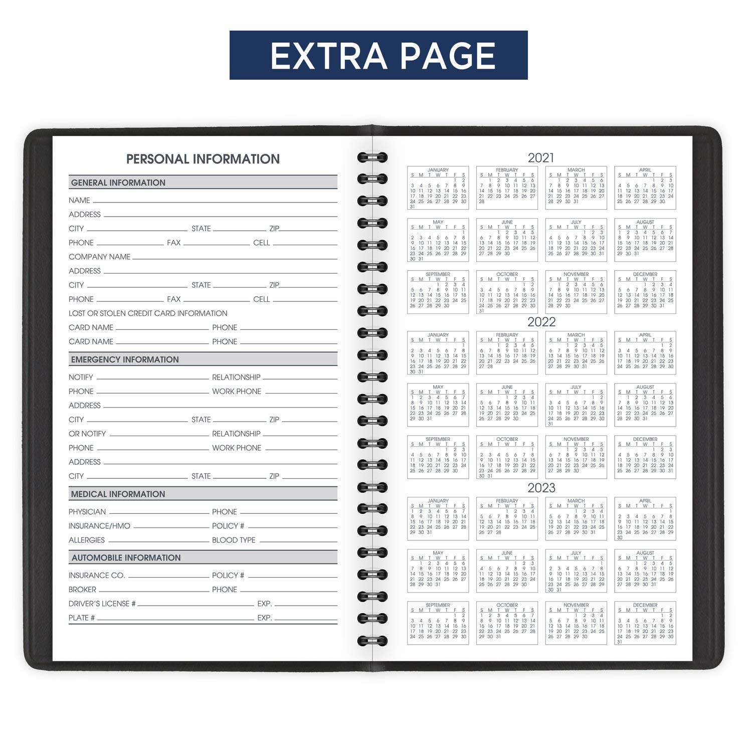 Snapklik.com : Academic Planner 2021-2022, AT-A-GLANCE Daily Appointment Book & Planner, 5" X 8 ...