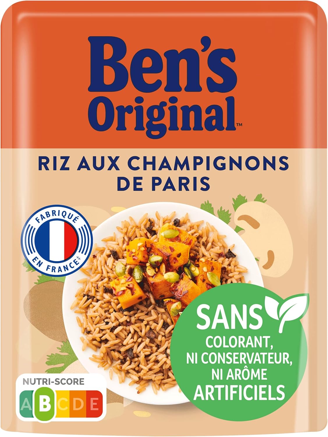 Ben's Original Riz aux Champignons de Paris 2 min (1x 220g) : Amazon.fr: Epicerie