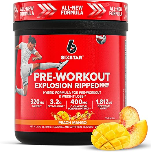 Amazon.com: Six Star Pre-Workout Explosion, Peach Mango (30 Servings ...