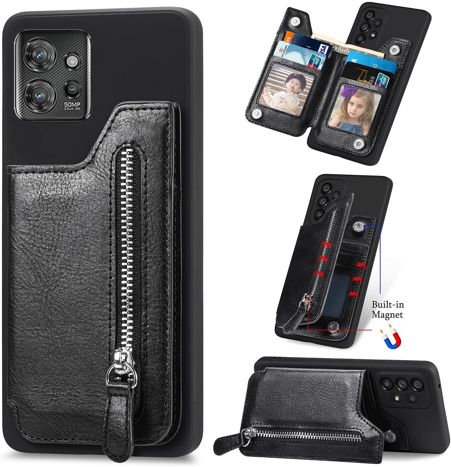 Amazon.com: DAMONDY for Moto ThinkPhone Case,Motorola ThinkPhone Zipper ...