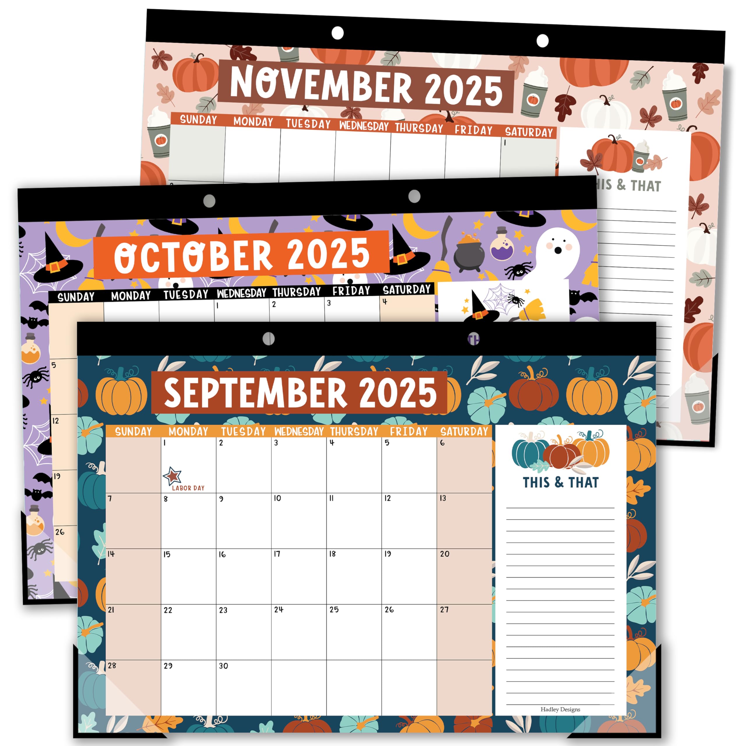 Snapklik.com : Hadley Designs Large Desk Calendar 2025-2026 - Desktop ...