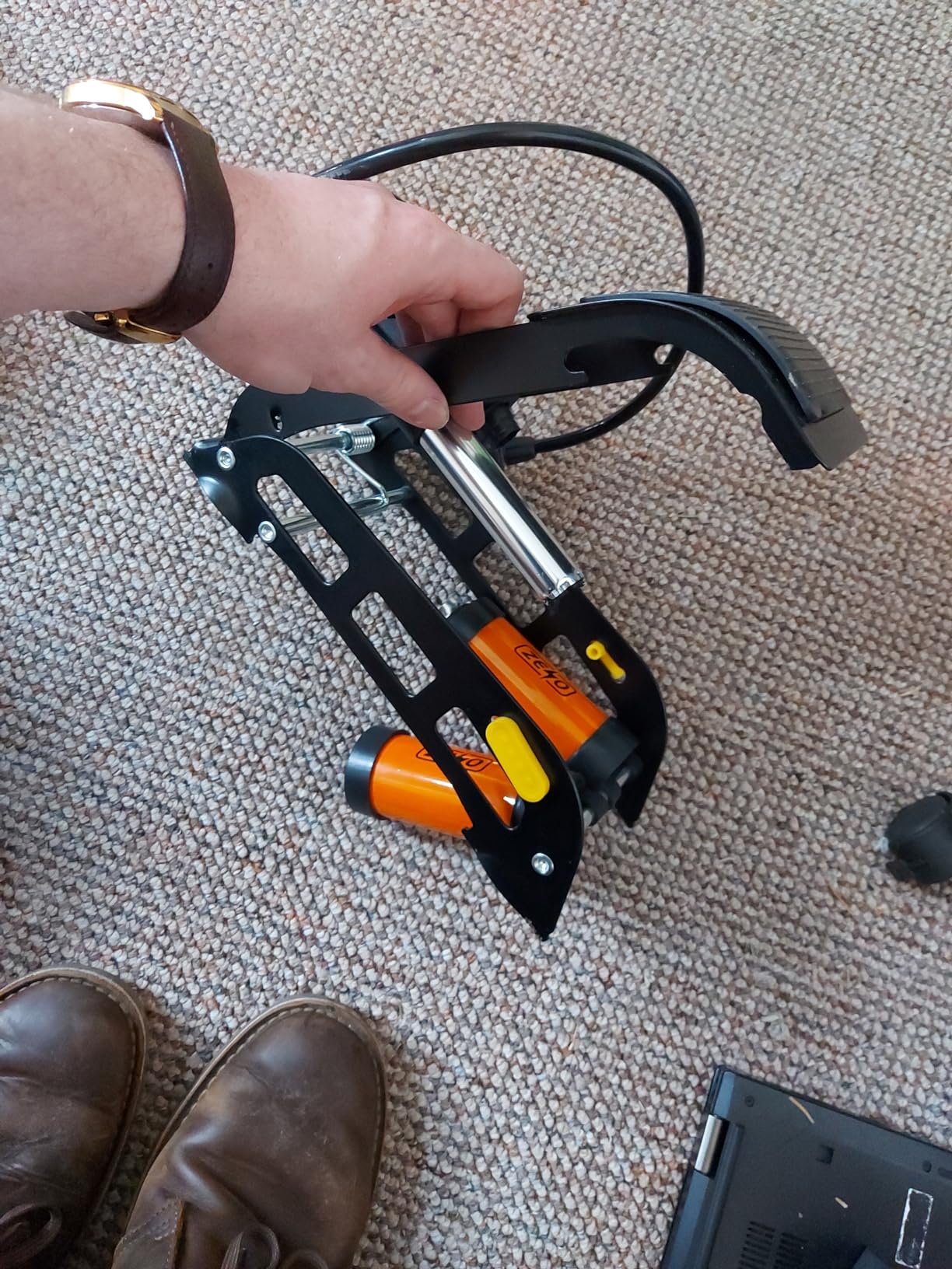 ZENO Portable Foot Pump | Double Cylinder Foot Air Pump with 160PSI ...