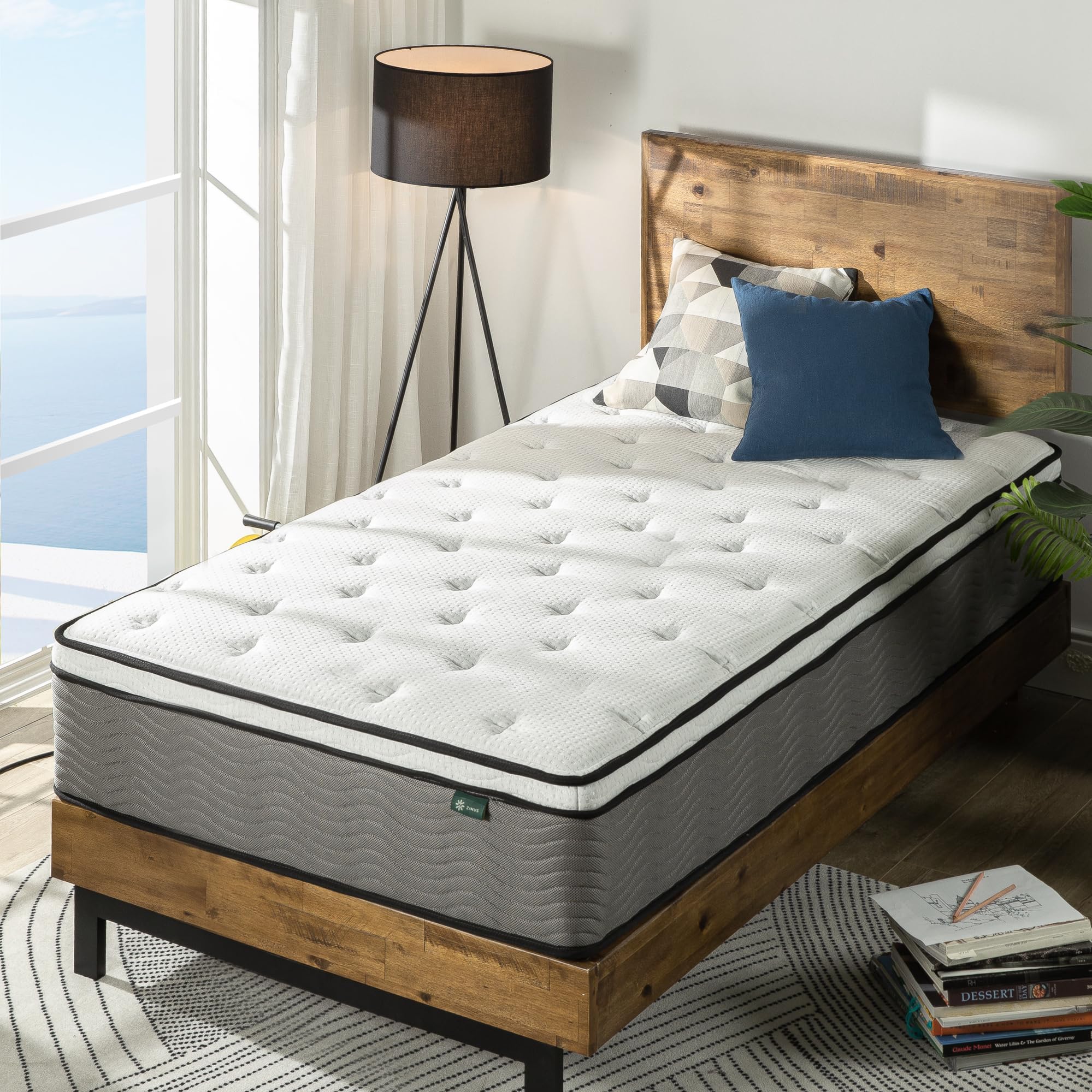 Amazon.com: ZINUS 12 Inch Support Plus Pocket Spring Hybrid Mattress ...