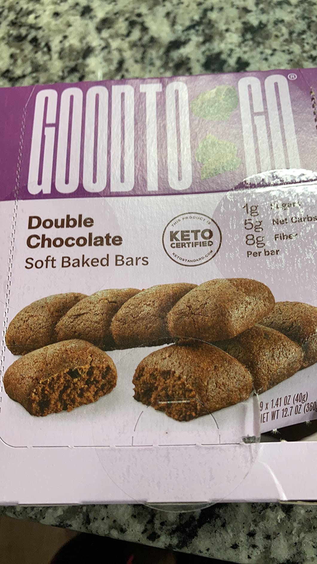 Amazon.com: GOOD TO GO Soft Baked Bars - Double Chocolate, 9 Pack ...