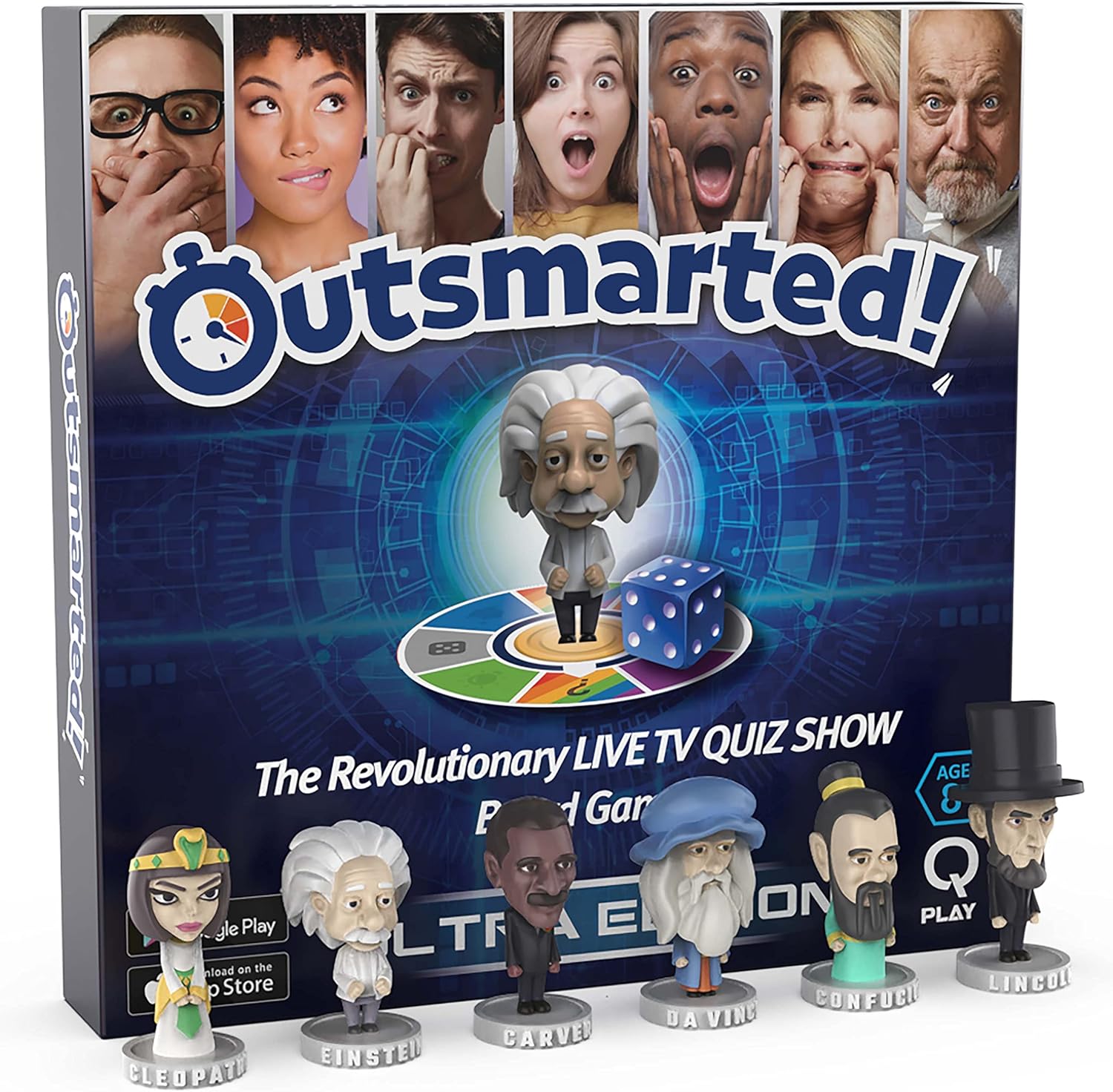 OUTSMARTED! The Live Family Quiz Show Board Game | Ages 8+ | For 2 to ...