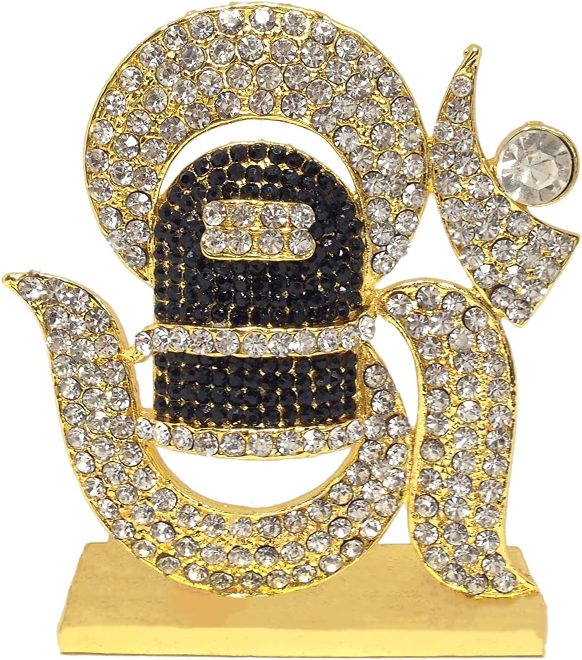 Buy RK Basics Lord Shiv Shivling Idol | Shiva Lingam Murti Antique Gold Black Metal Statue for ...