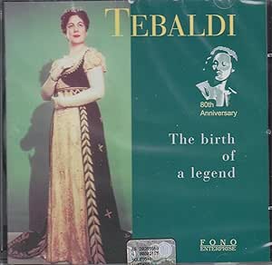 Tebaldi: The Birth of a Legend: Amazon.com.br: CD e Vinil
