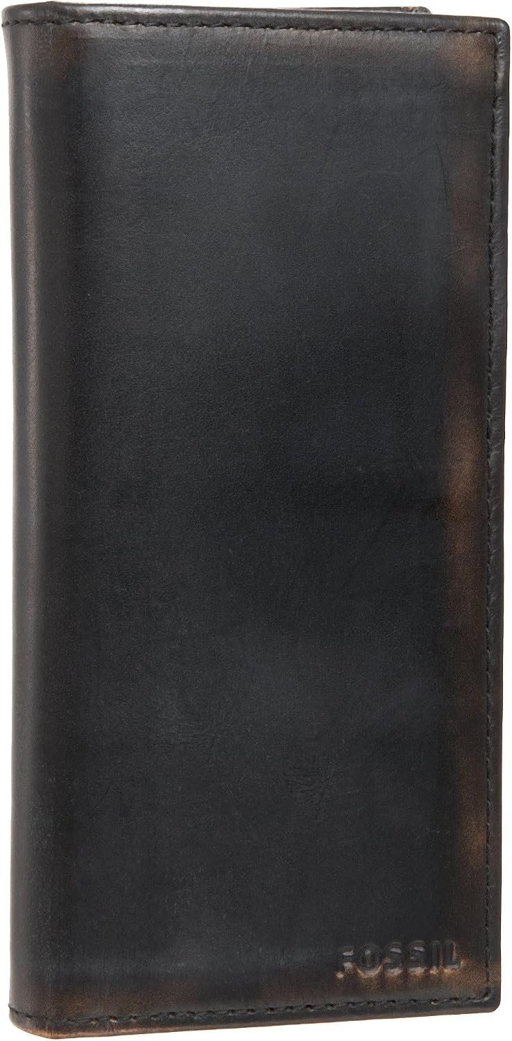 Amazon.com: Fossil Carson Secretary Wallet,Black,one size : Fossil ...