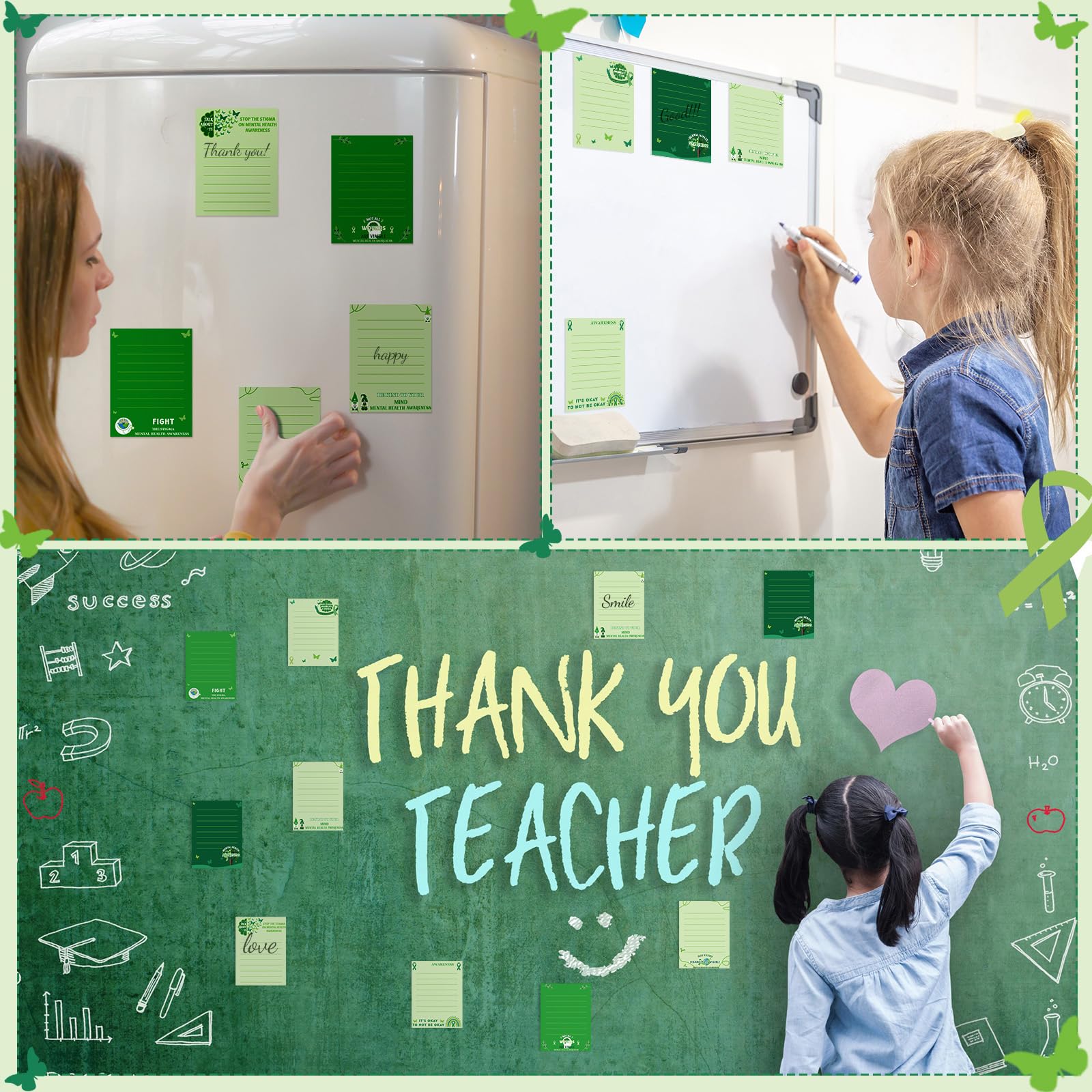 Snapklik.com : 32 Pads Mental Health Sticky Notes Mental Health ...